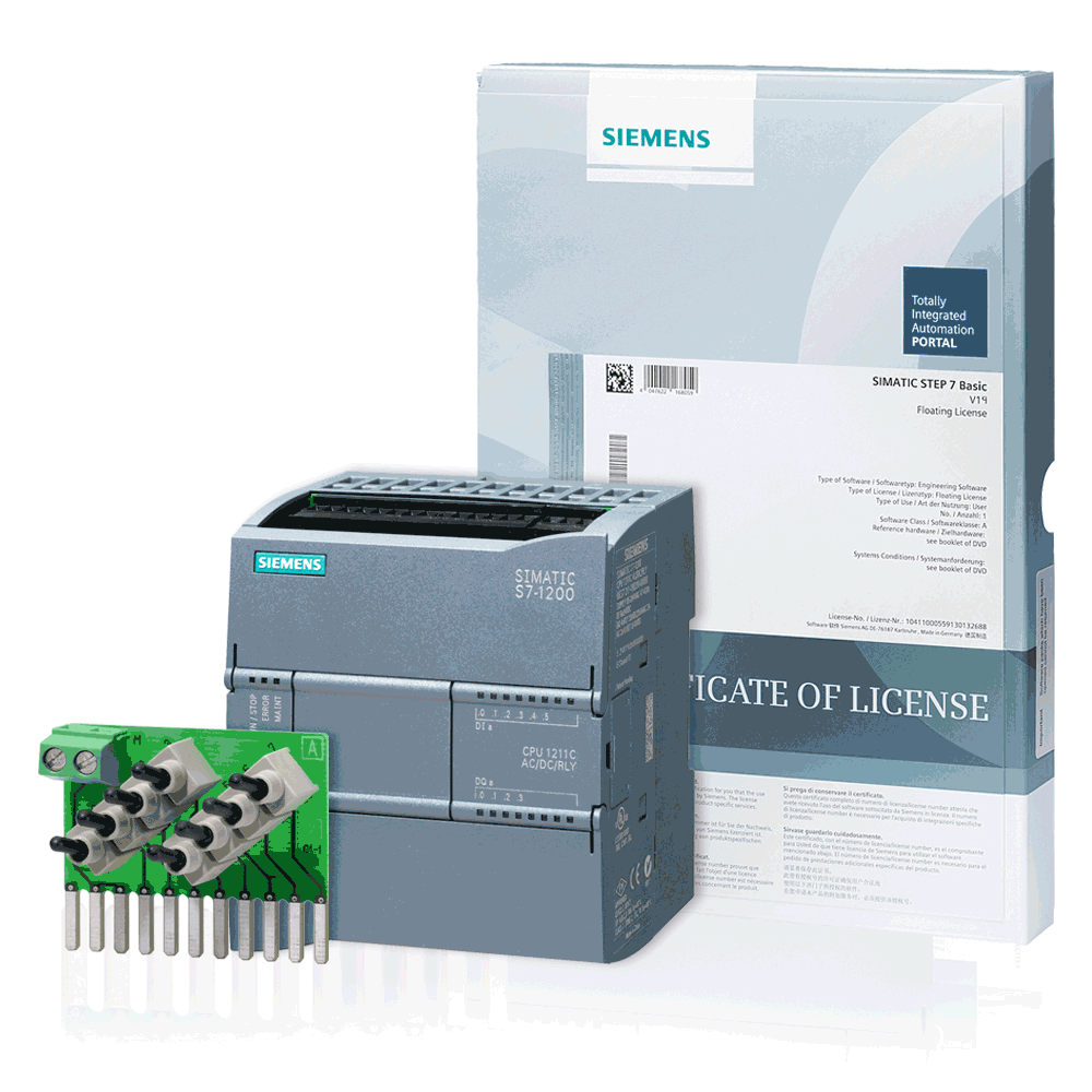 Siemens S7 PLC Simulation Starter Kit with SIMATIC STEP 7 Basic V19 ...